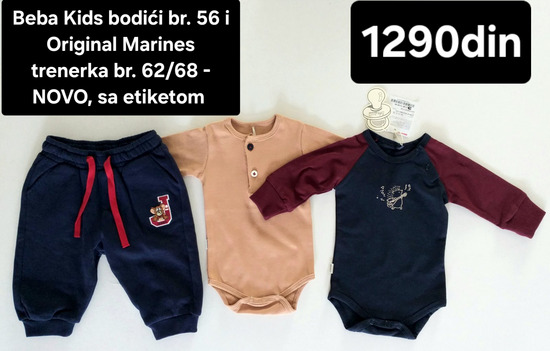 Beba Kids Original Marines bodi bebe br 62-68 NOVO