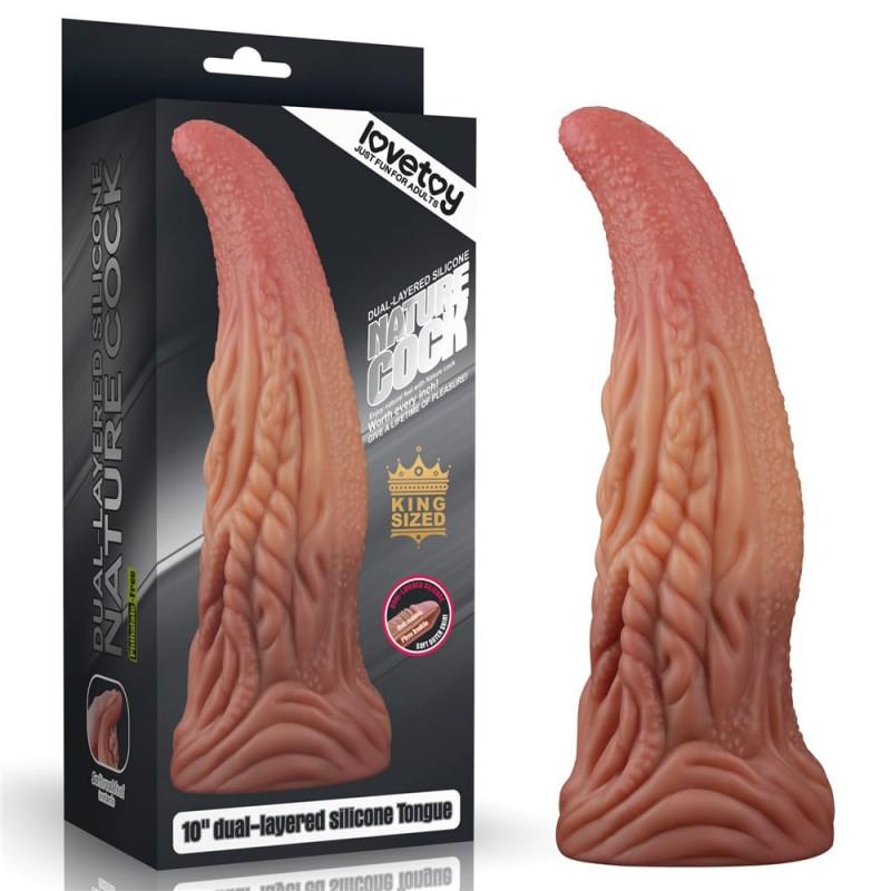 10'' Dual Silicone Tongue, LVTOY00545 / 7120