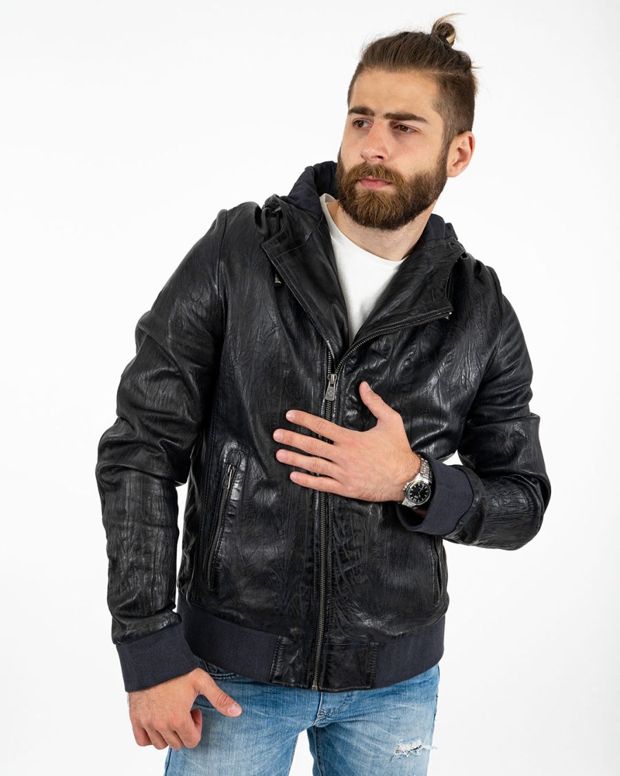 Invento kožna jakna 101 – Teget
