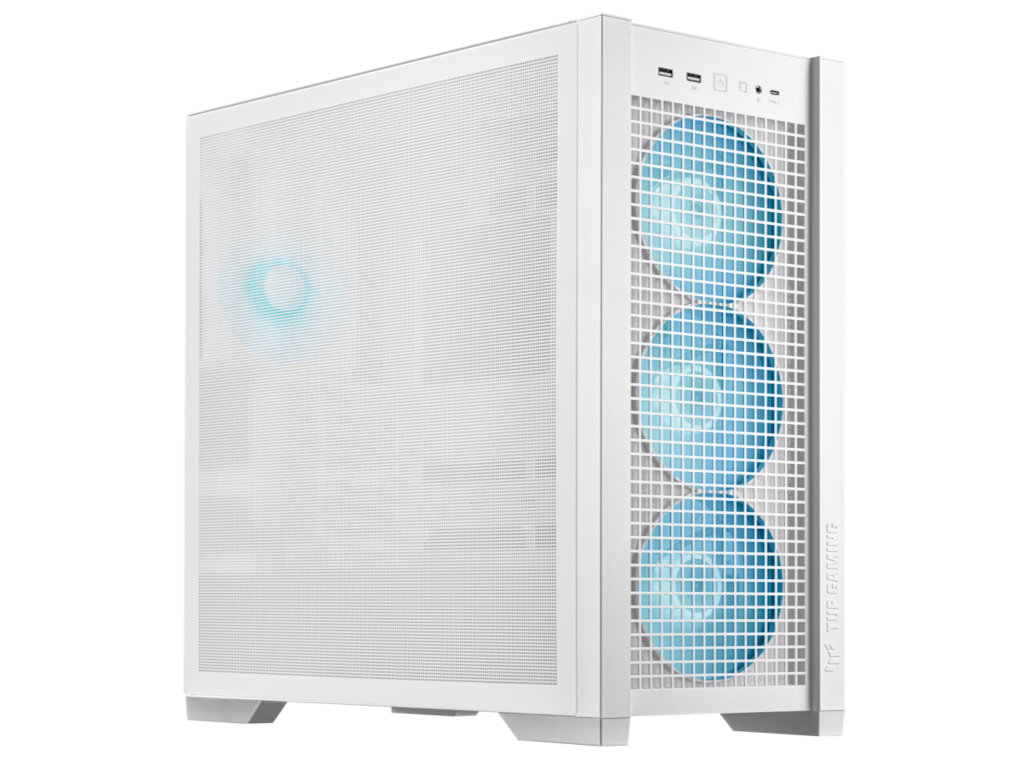 Kucište ASUS TUF GAMING GT302 Tempered Glass ARGB Mid Tower/Micro ATX/Mini ITX/bez napajanja/bela