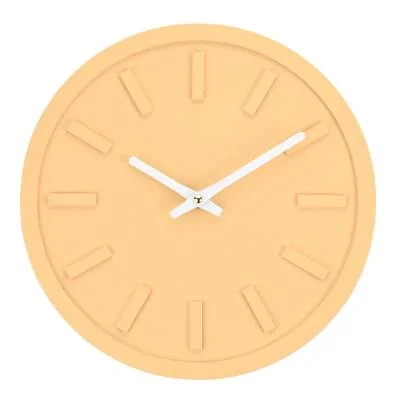 Zidni sat - Interval Minimalist, Yellow, 30cm