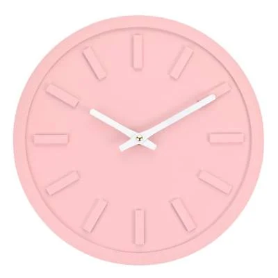 Zidni sat - Interval Minimalist, Pink, 30cm