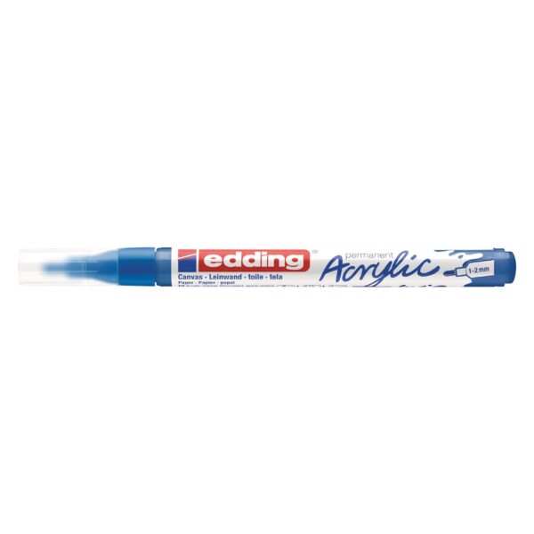 Akrilni marker E-5300 fine 1-2mm obli vrh plava Edding