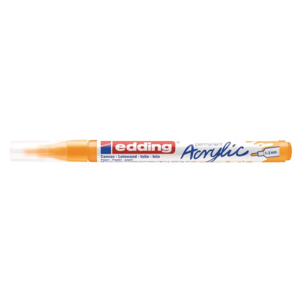 Akrilni marker E-5300 fine 1-2mm obli vrh jarko žuta Edding