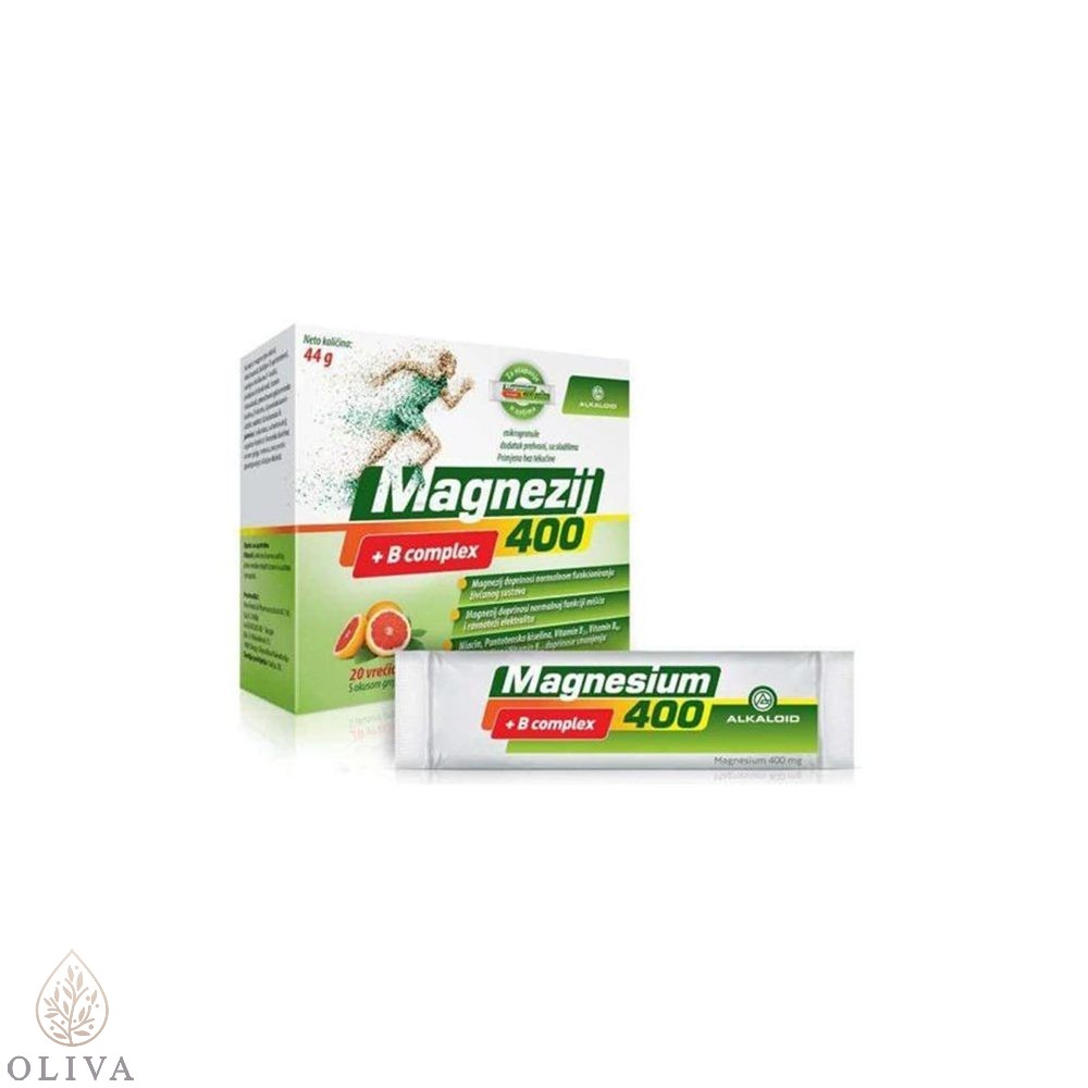 MAGNEZIJUM 400+B SACHET 20 ALKALOID