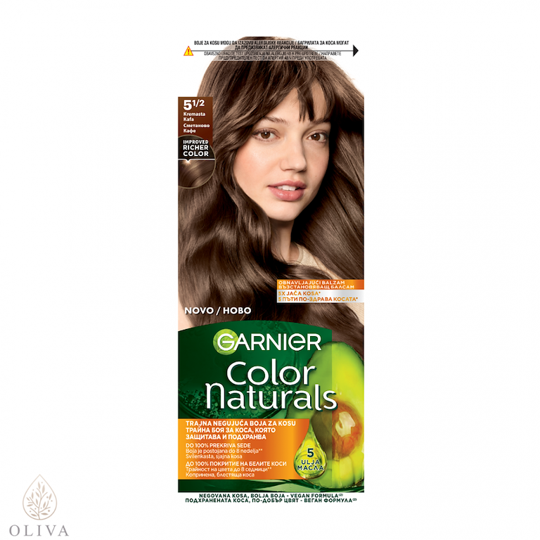 GARNIER COLOR NATURALS CREME BOJA ZA KOSU 5 1/2 KREMASTA KAFA