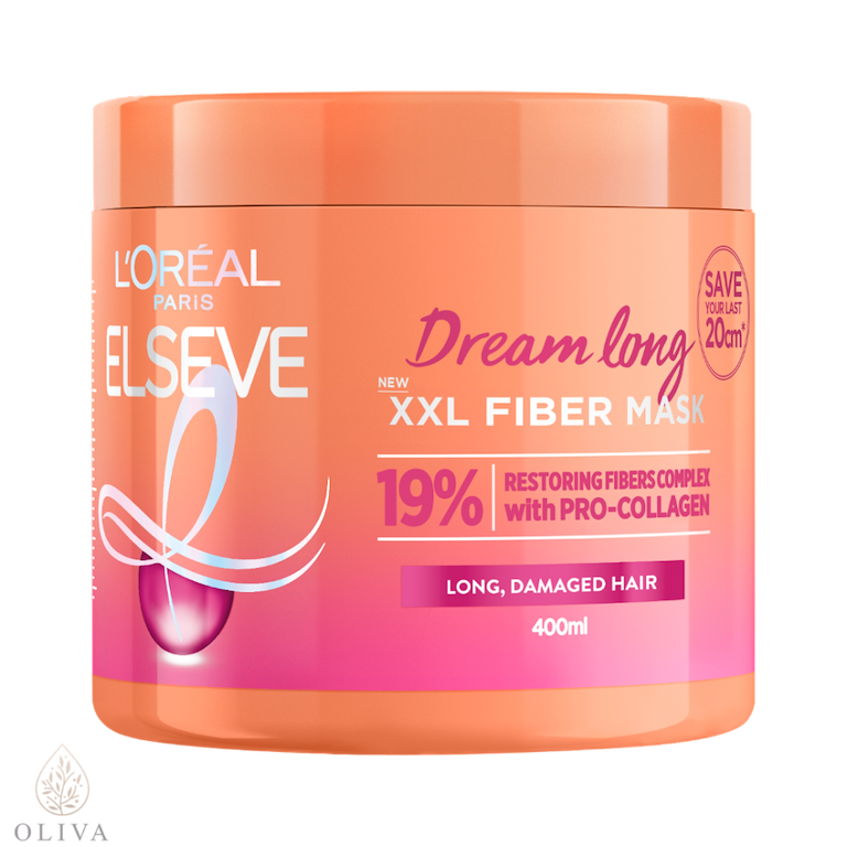 L'OREAL PARIS ELSEVE DREAM LONG XXL FIBER MASKA ZA KOSU 400 ML