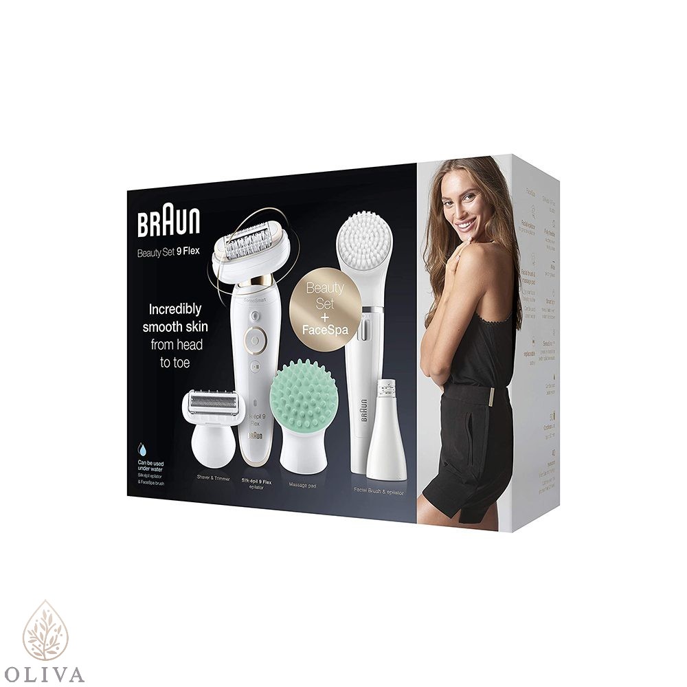 BRAUN BEAUTY SET 9 FLEX SES9300 EPILATOR + DODACI