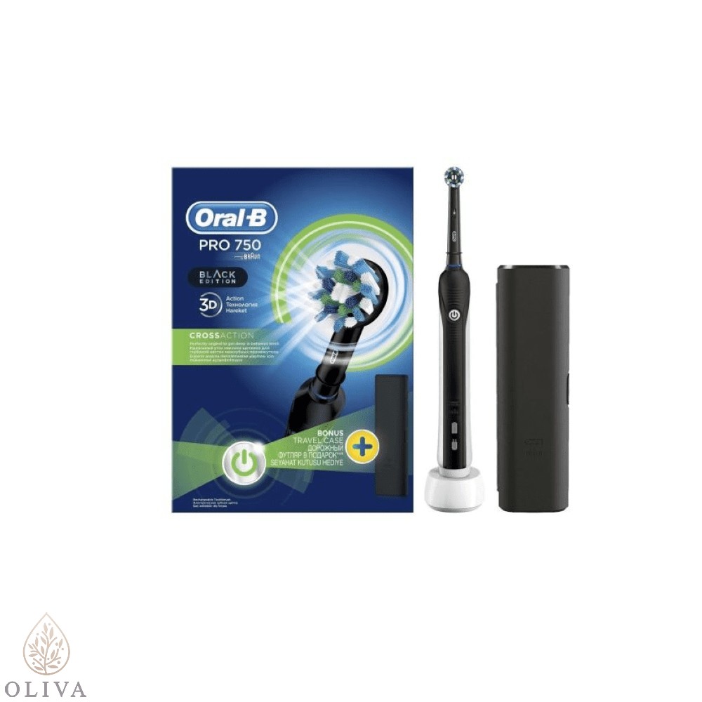 ORAL B PRO 750 ALL BLACK POWER ČETKICA ZA ZUBE