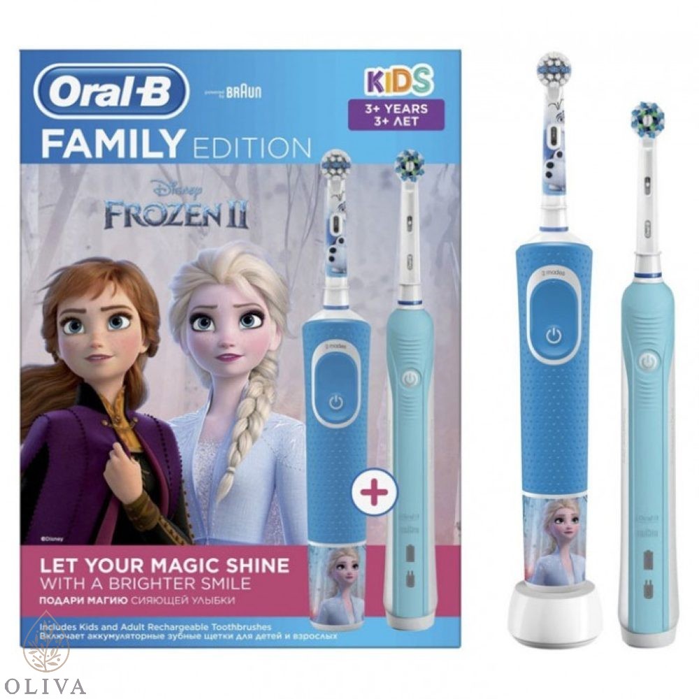 ORAL B SET (PRO 1 700 BLACK+ELEKTRIČNA ČETKICA KIDS 3 FROZEN)