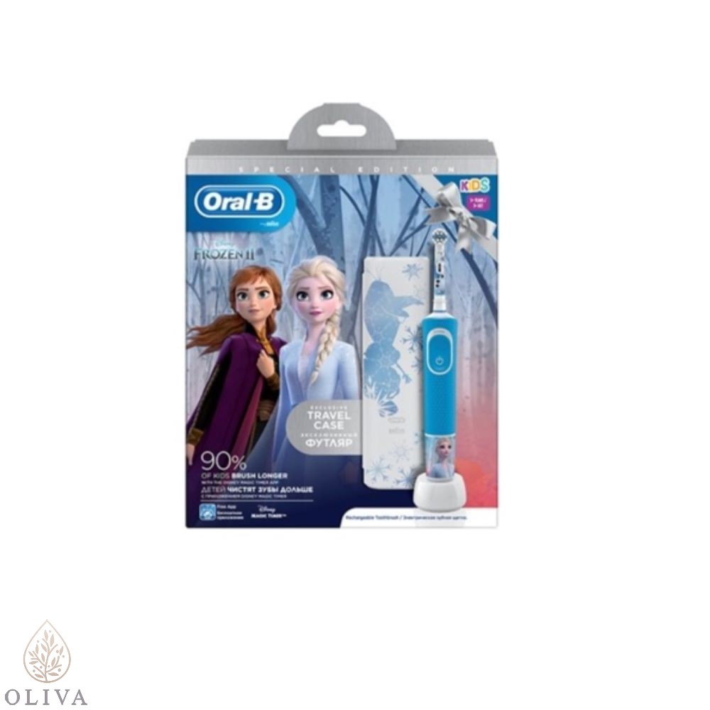 ORAL-B ELEKTRIČNA ČETKICA ZA ZUBE FROZEN + PUTNA TORBA