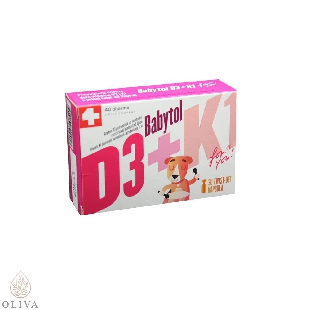 4U PHARMA BABYTOL D3 + K1 30 KAPSULA