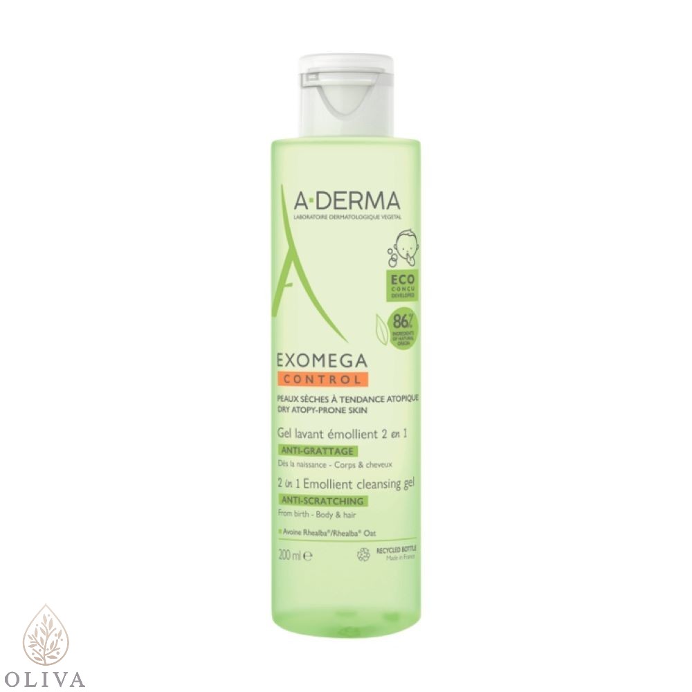 A-DERMA EXOMEGA CONTROL GEL ZA PRANJE 2U1 200ML