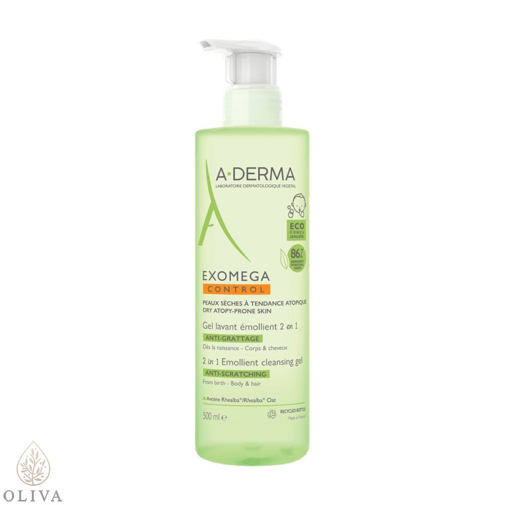 A-DERMA EXOMEGA CONTROL GEL ZA PRANJE 2U1 500ML