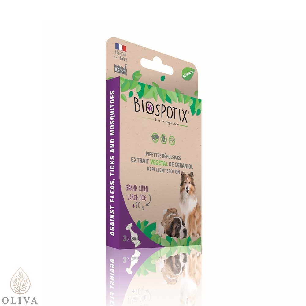 BIOGANCE BIOSPOTIX DOG SPOT ON XL 9ML, BILJNA AMPULA ZA PSE PROTIV BUVA I KRPELJA