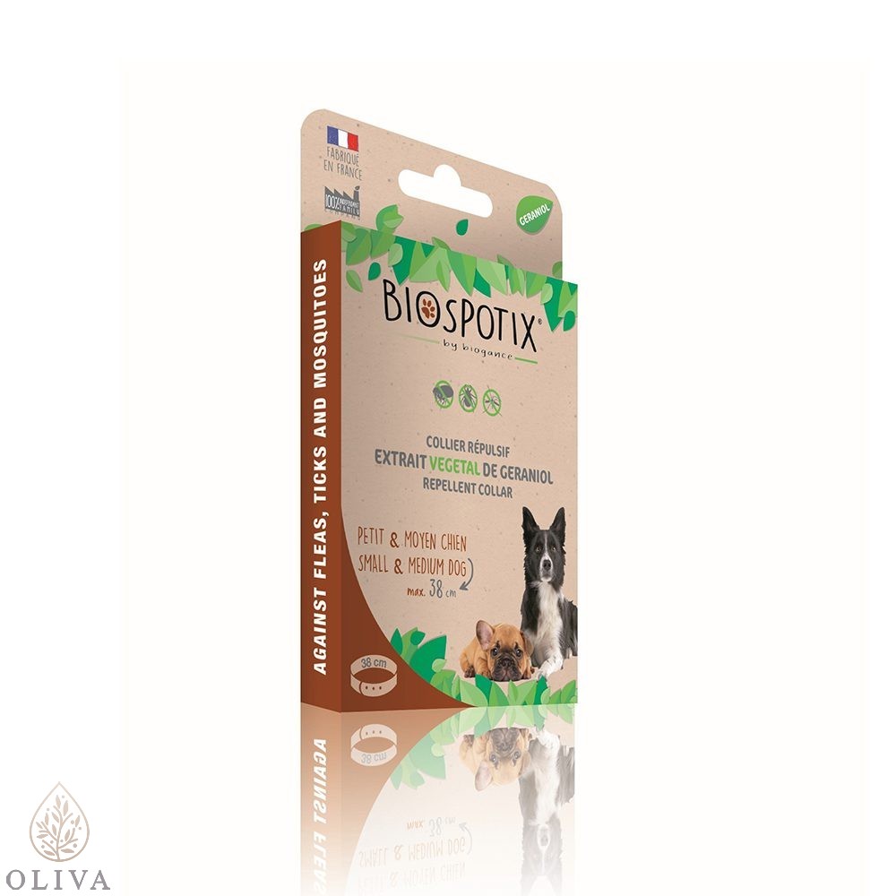 BIOGANCE BIOSPOTIX SMALL DOG COLLAR, BILJNA OGRLICA ZA PSE PROTIV BUVA I KRPELJA