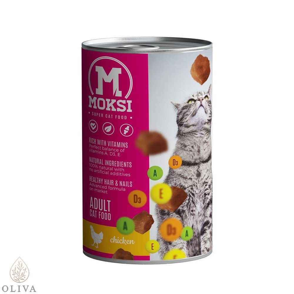 MOKSI KONZERVA ZA MAČKE SA PILETINOM 415G