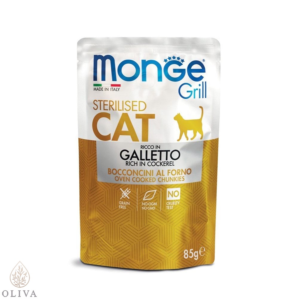 MONGE CAT GRILL SOS MESO PETLIĆA ZA STERILISANE MAČKE 85G