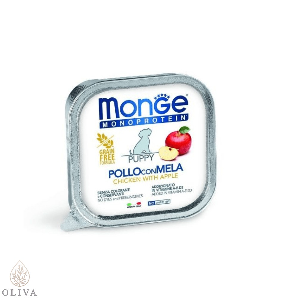 MONGE MONOPROTEIN SA VOĆEM U PAŠTETI ZA JUNIORE PILETINA I JABUKE 150G