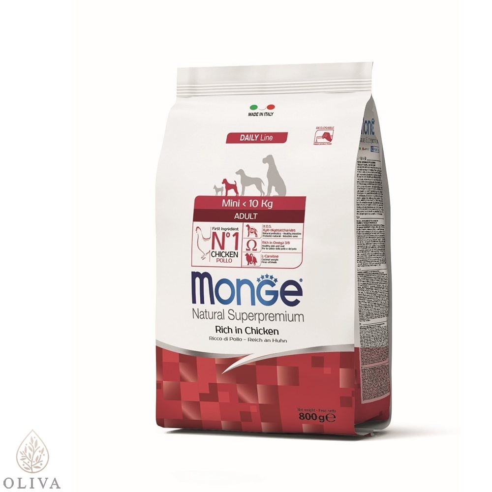 MONGE PILETINA ZA MALE RASE ADULT 800G