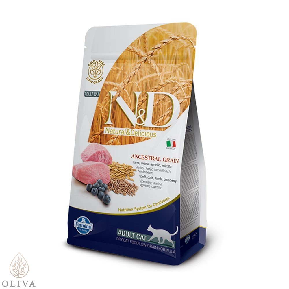 N&D AG CAT LAMB&BLUEBERRY 300G