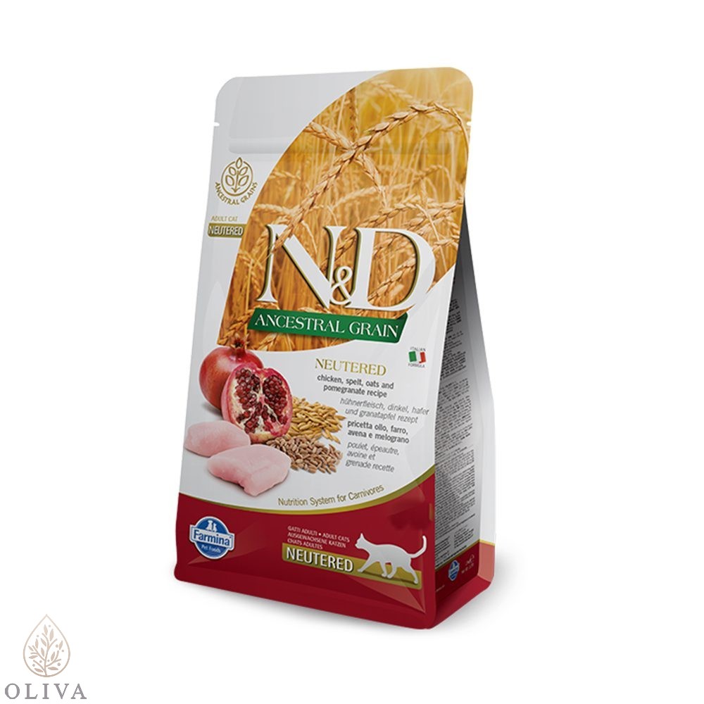 N&D AG CAT NEUTERED CHICKEN&POMEGRANATE 1,5KG