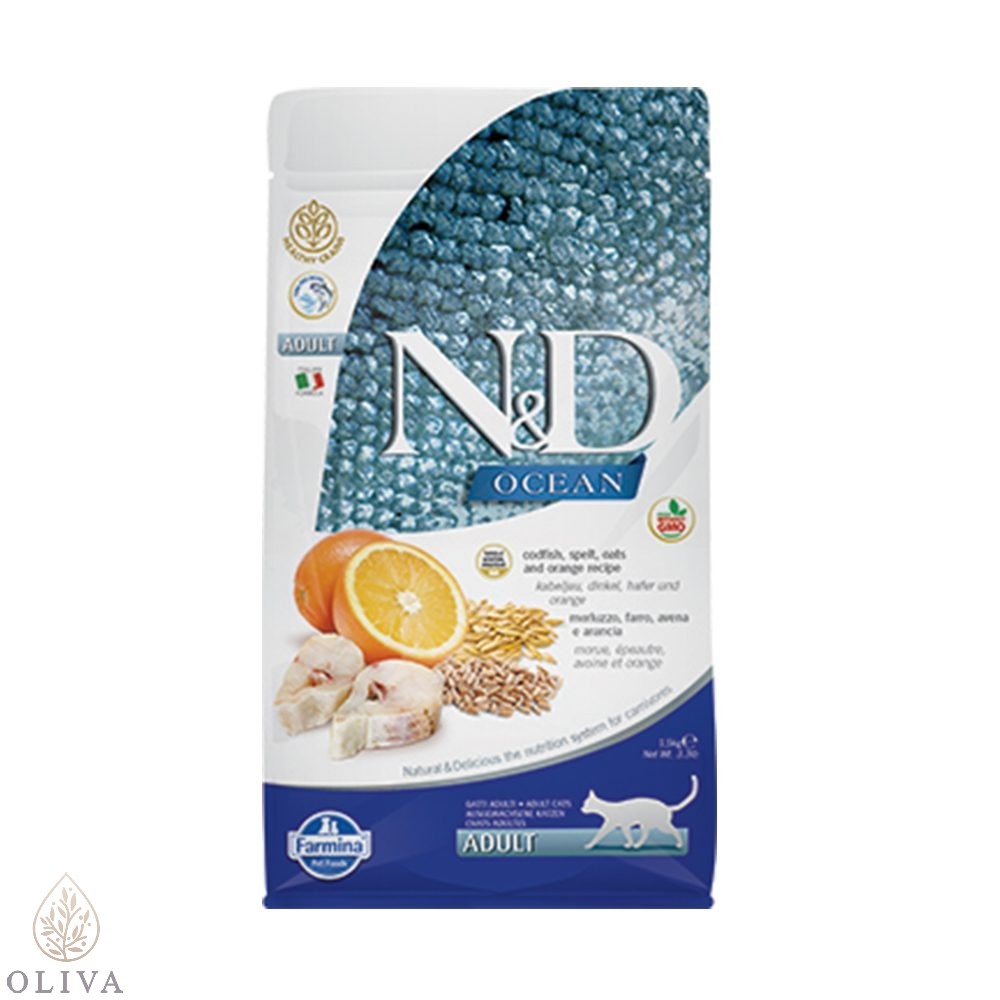 N&D OCEAN CODFISH SPELT,OATS&ORANGE MINI 7KG