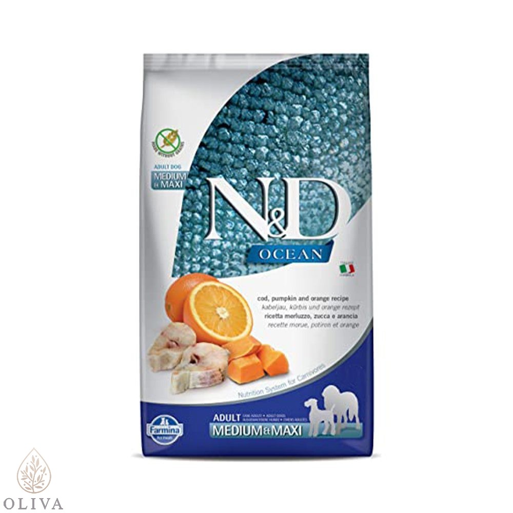 N&D OCEAN CODFISH&PUMPKIN&ORANGE MINI 2,5KG