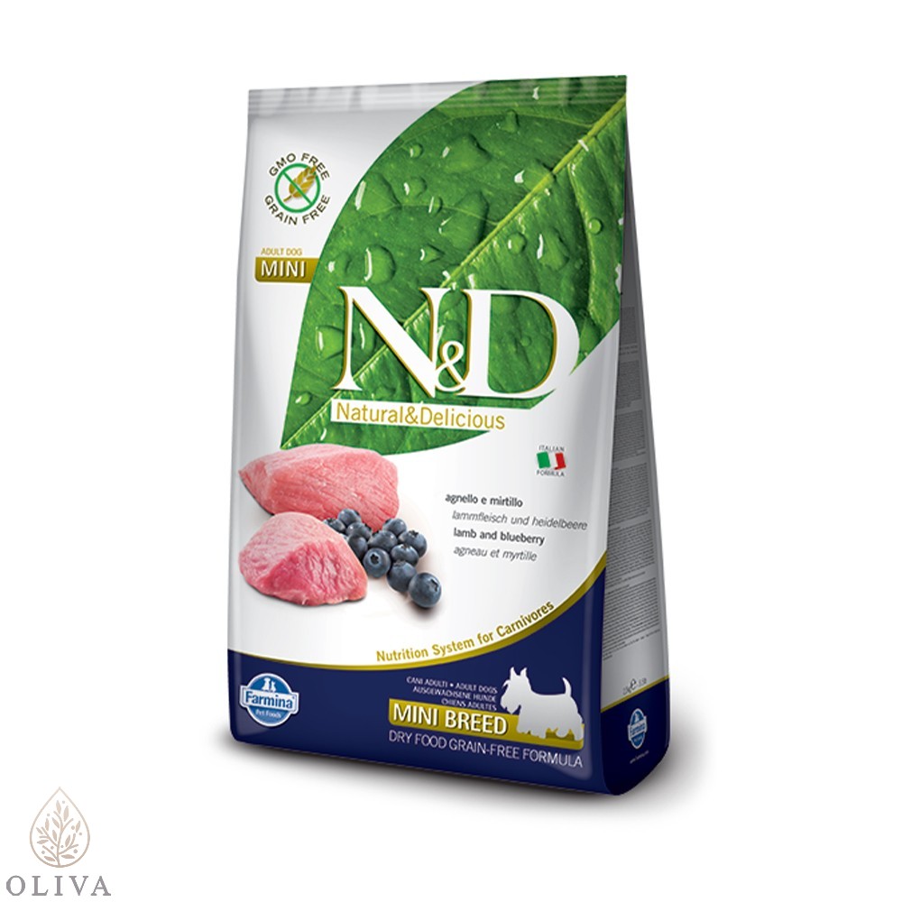 N&D PRIME LAMB&BLUEBERRY MINI 800G