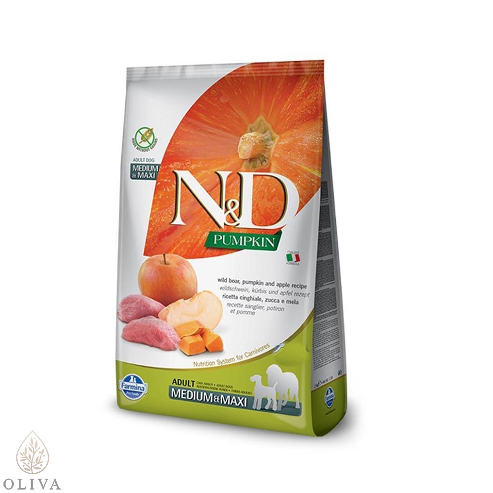 N&D PUMPKIN BOAR&APPLE MEDIUM&MAXI 12KG