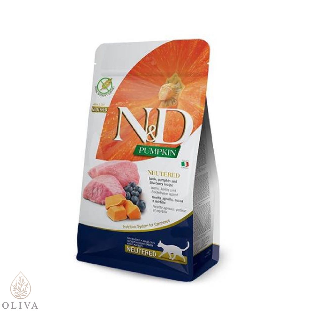 N&D PUMPKIN CAT NEUTERED LAMB&BLUEBERRY 1,5KG