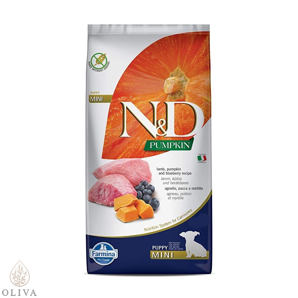 N&D PUMPKIN PUPPY LAMB&BLUEBERRY MINI 800G