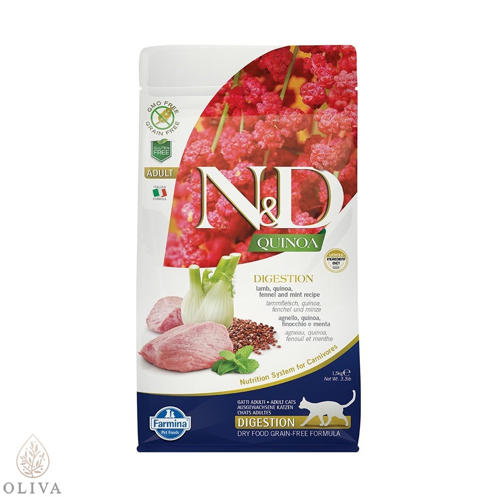 N&D QUINOA CAT DIGESTION LAMB&FENNEL 1,5KG