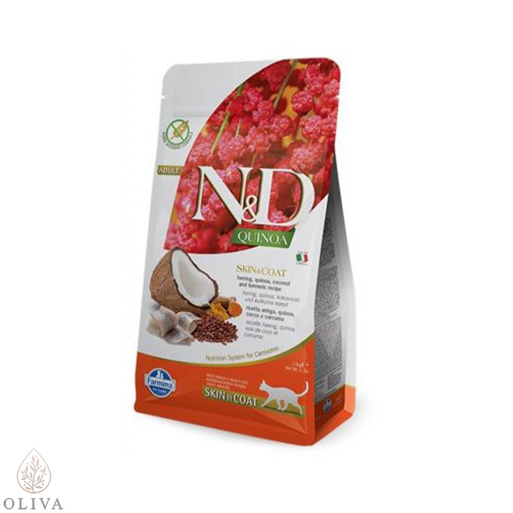 N&D QUINOA CAT SKIN&COAT HERRING&COCONUT 300G