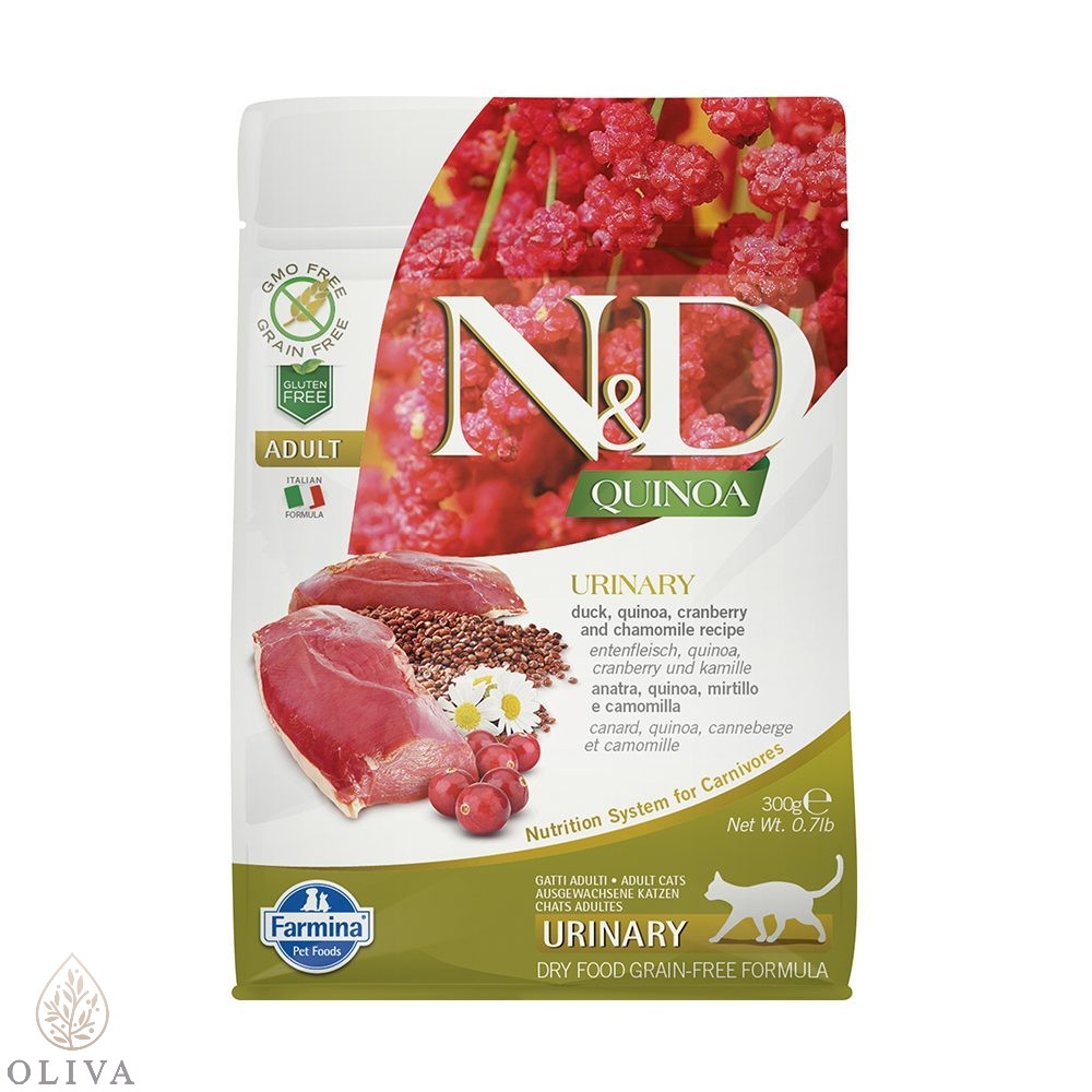 N&D QUINOA CAT URINARY DUCK&CRANBERRY 300G