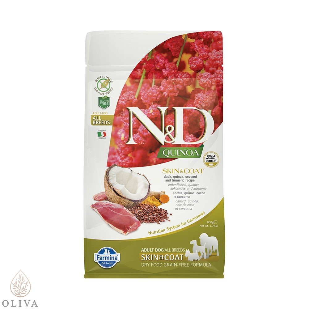 N&D QUINOA SKIN&COAT DUCK&COCONUT 800G