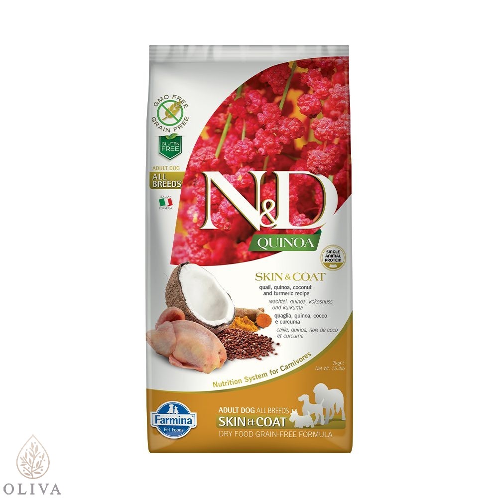 N&D QUINOA SKIN&COAT QUAIL&COCONUT 7KG