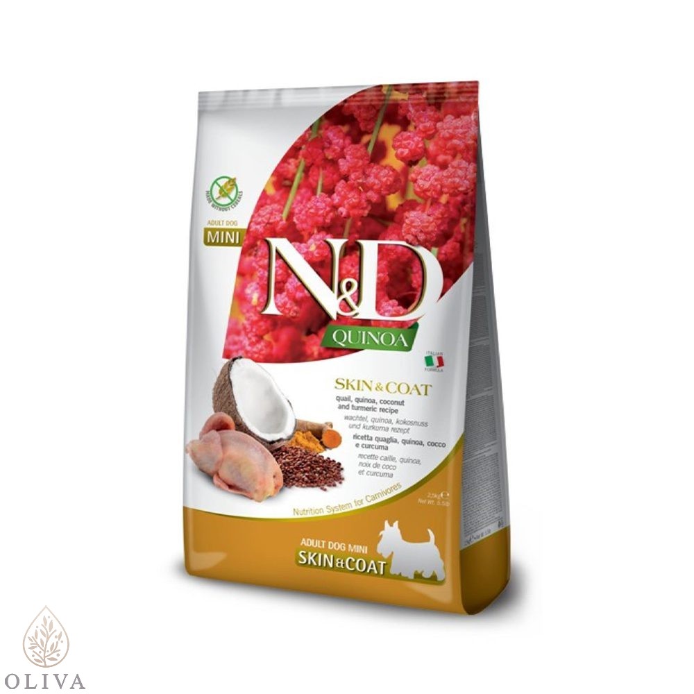 N&D QUINOA SKIN&COAT QUAIL&COCONUT MINI 2,5KG