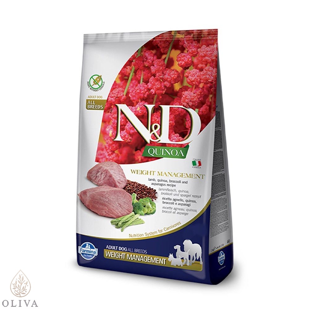 N&D QUINOA WEIGHT MANAG. LAMB&ASPARAGUS 2,5KG