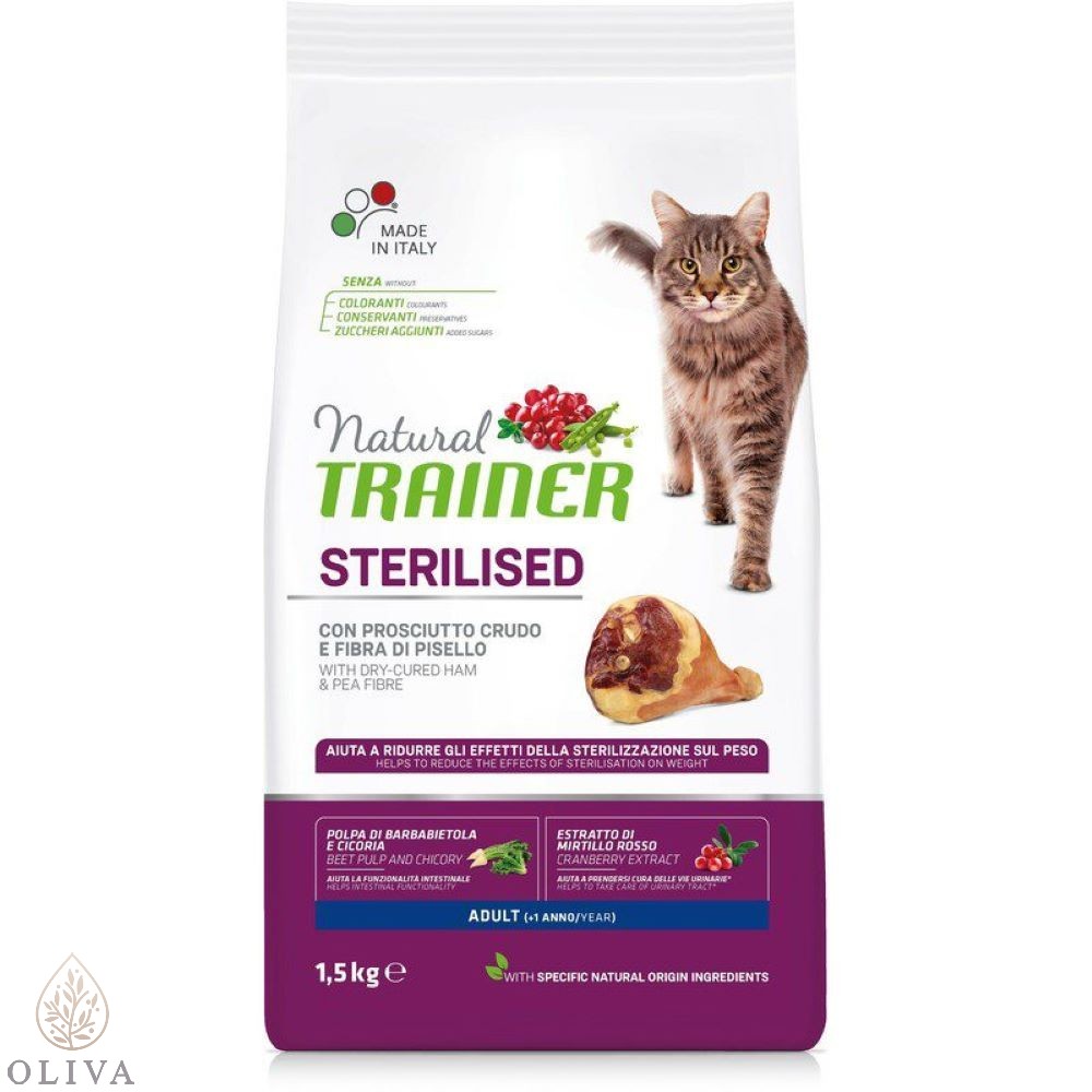 NATURAL TRAINER CAT ŠUNKA ZA ODRASLE STERILISANE MAČKE 1.5KG