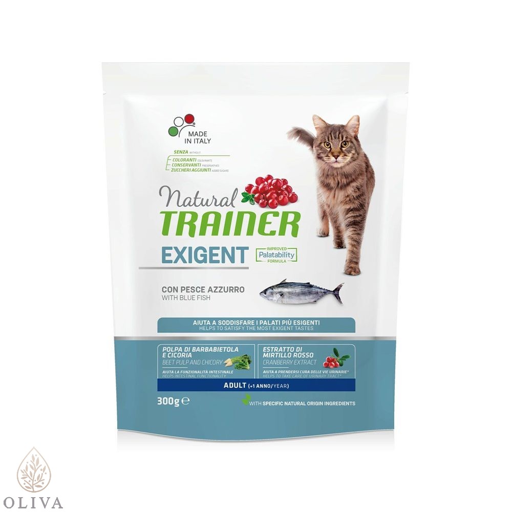 NATURAL TRAINER CAT EXIGENT PLAVA RIBA 300G