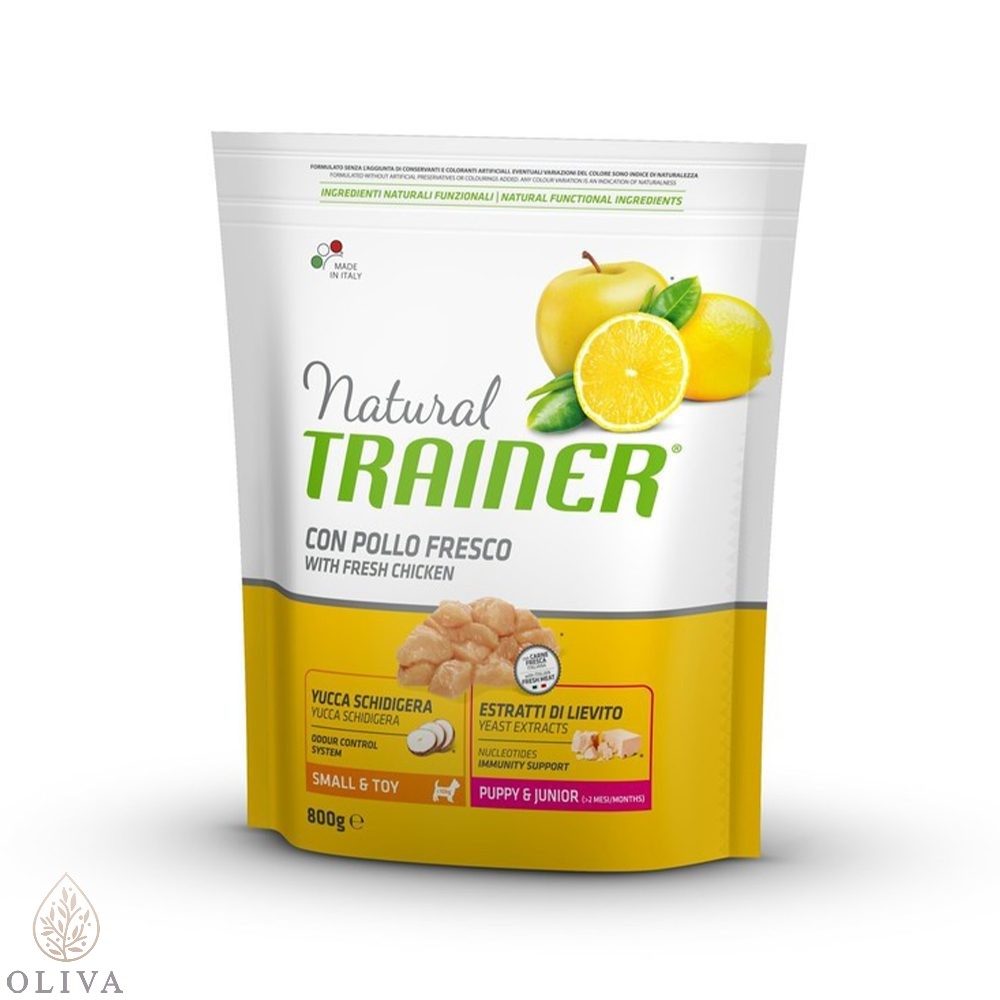 NATURAL TRAINER DOG SA SVEŽOM PILETINOM ZA ŠTENCE I MLADE PSE MALIH RASA 800G