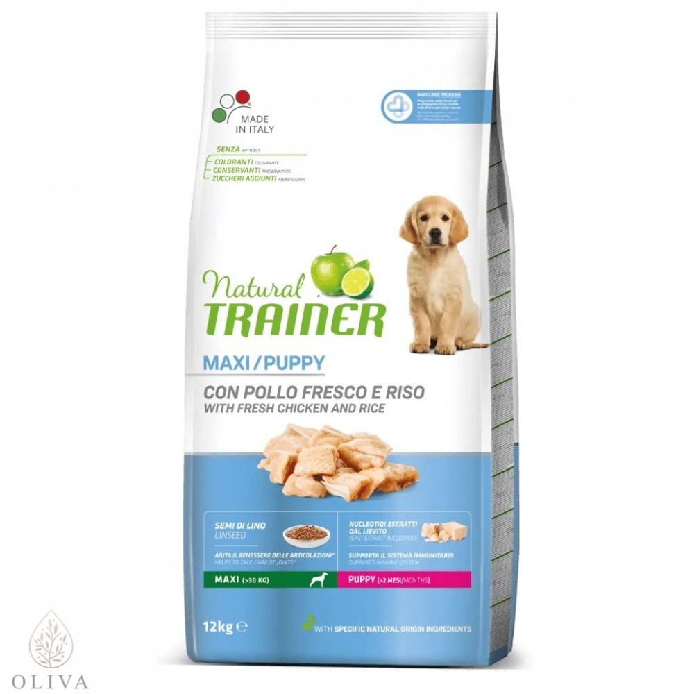 NATURAL TRAINER DOG SA SVEŽOM PILETINOM ZA ŠTENCE VELIKIH RASA 12KG