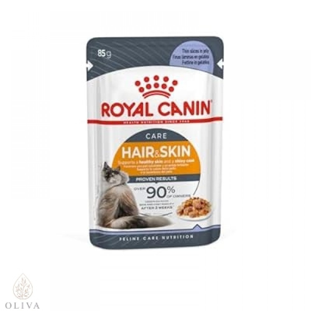 ROYAL CANIN HAIR & SKIN IN JELLY 1Y+ 12X85GR