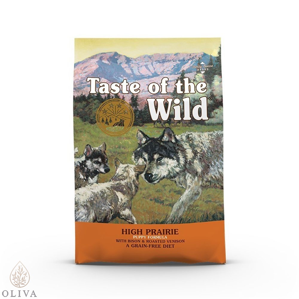 TASTE OF THE WILD DOG - HIGH PRAIRIE PUPPY (SRNA I BIZON) 2KG