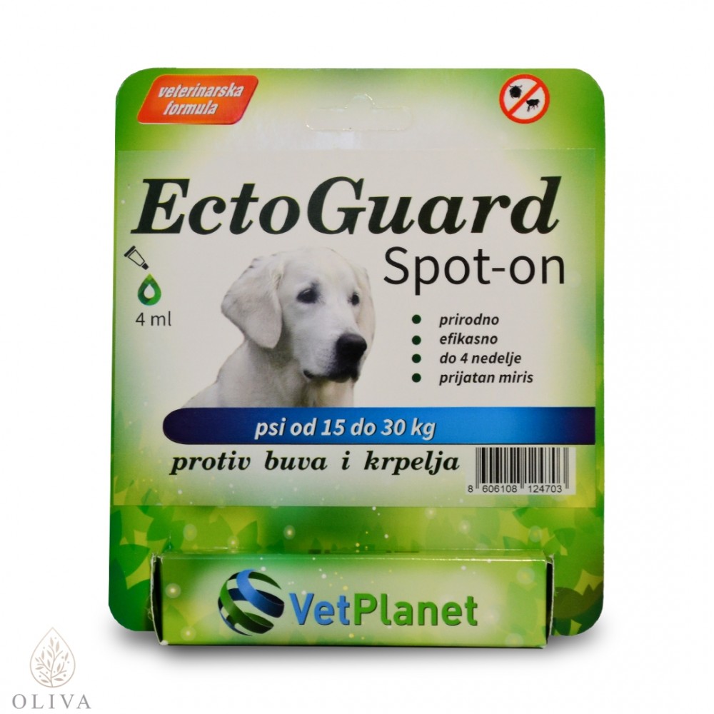 VETPLANET ECTOGUARD SPOT-ON ZA PSE OD 15 DO 30 KG, 4 ML