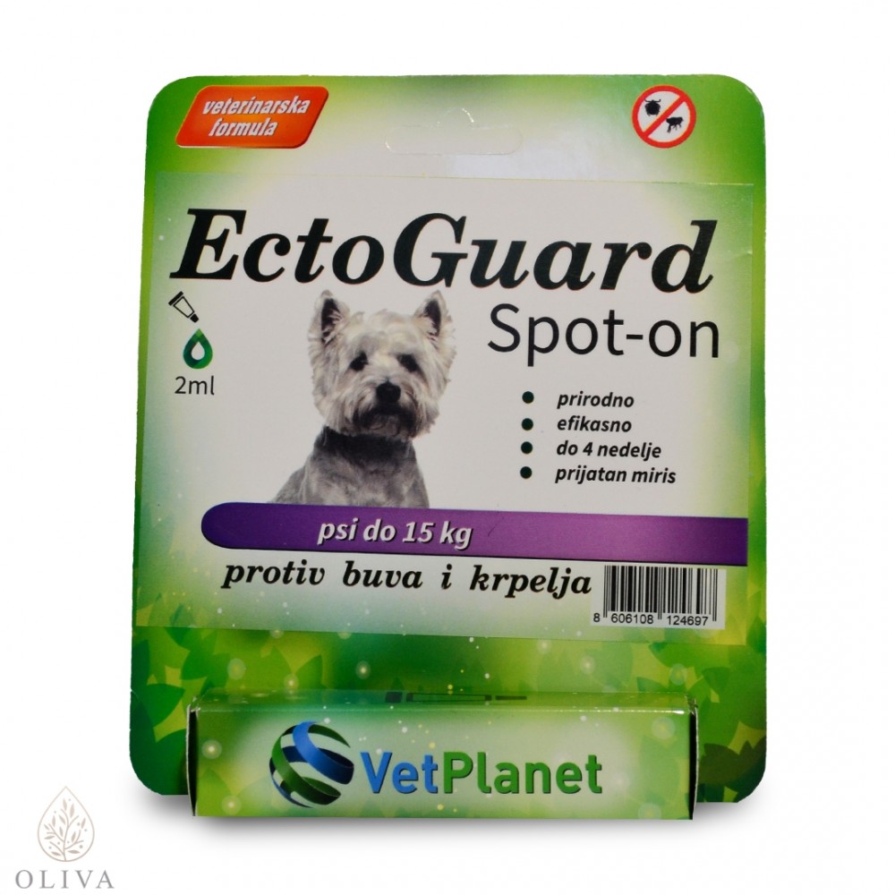 VETPLANET ECTOGUARD SPOT-ON ZA PSE OD 5 DO 15 KG, 2 ML