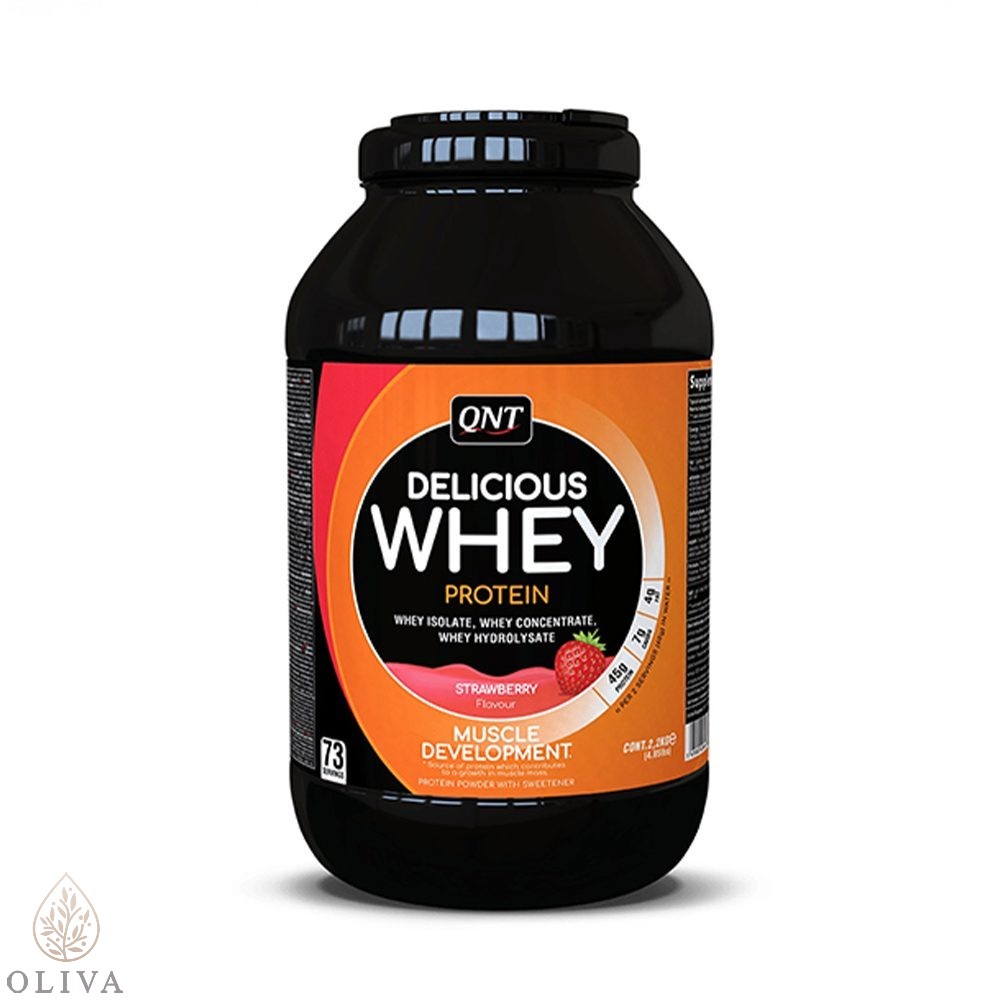 DELICIOUS WHEY PROTEIN STRAWBERRY 908G QNT