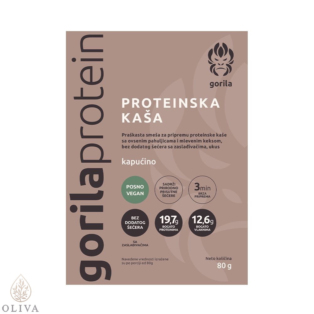 GORILA PROTEIN PROTEINSKA KAŠA KAPUĆINO 80G