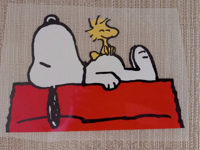 Preslikač za odeću torbe Snoopy Snupi i Vudstok